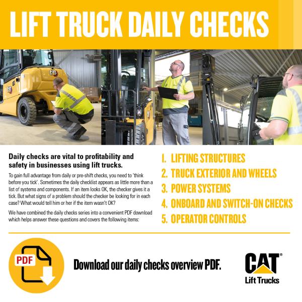 Lift truck daily checks | Cat® Lift Trucks EAME